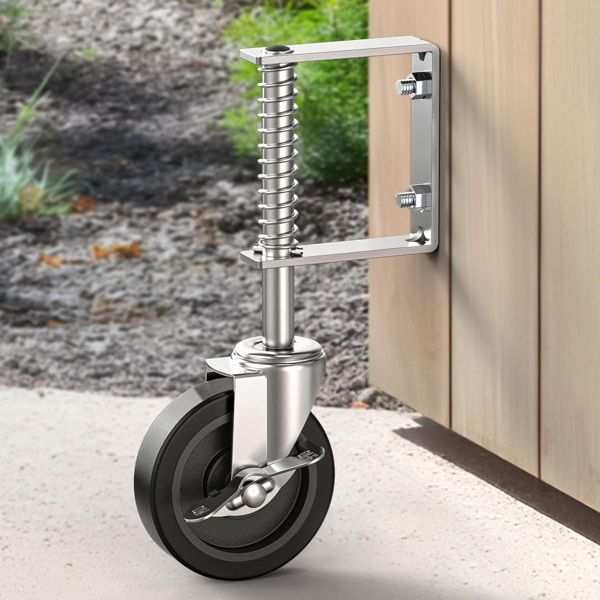 4" Gate Wheel with Spring-Loaded Brake – Holkieusa