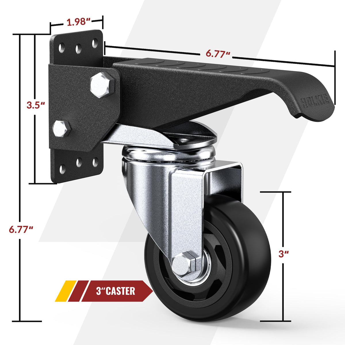 3" Retractable Casters with Lifting/Lowering Function – Holkieusa